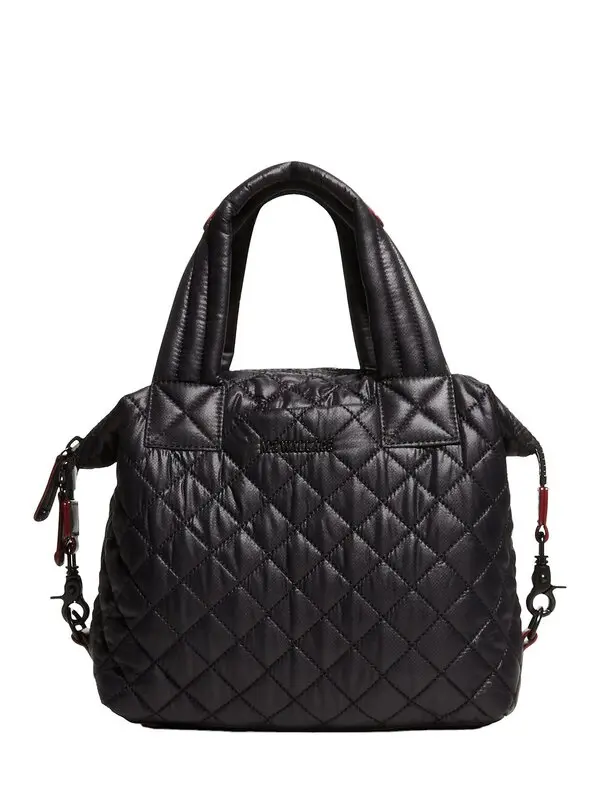 Mz Wallace Sutton Deluxe Small Quilted Nylon Tote Bag - Black