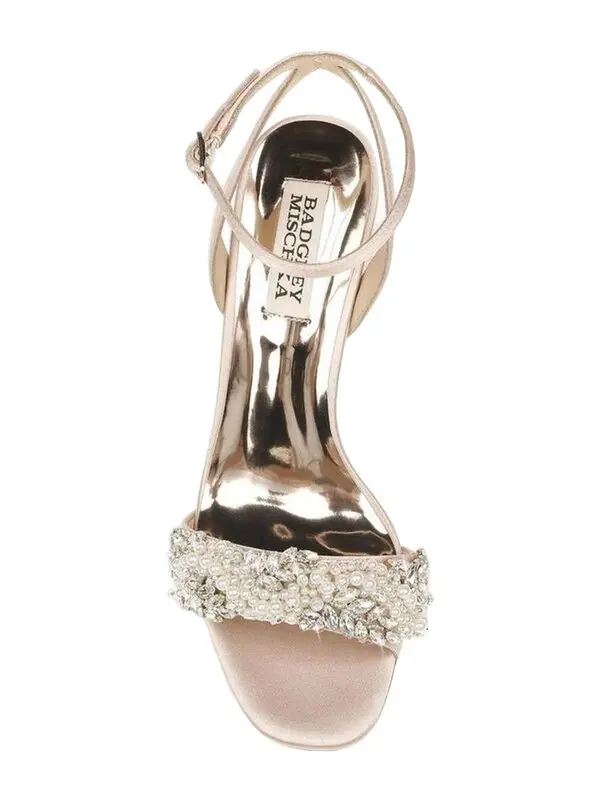 Badgley Mischka Clara Embellished Sandals - Openwt