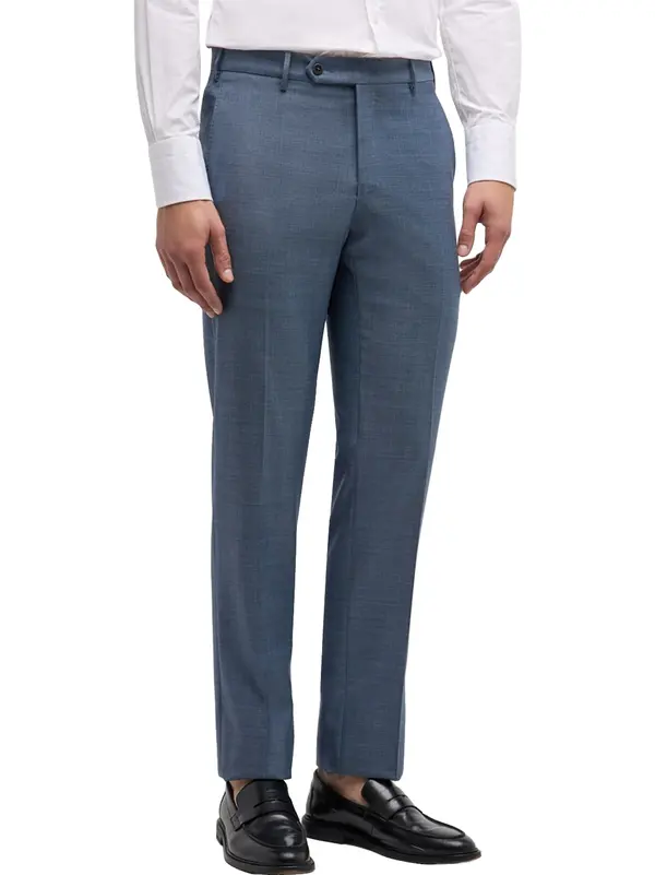 Zanella Parker Classic Trousers - Medium Blue