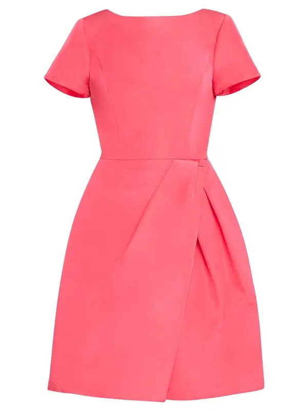 Carolina Herrera Bateau Neck Short-sleeve Dress - Mdpink