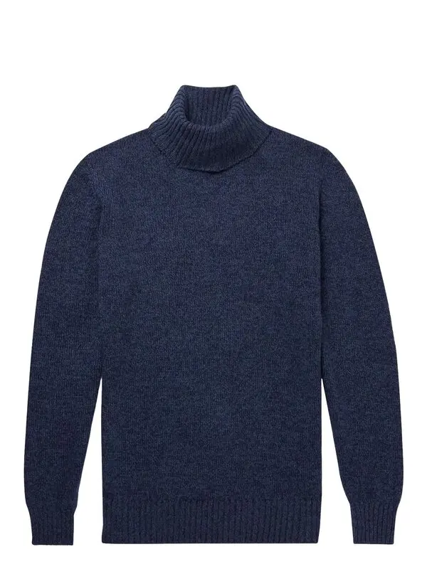 Loro Piana Baby Cashmere Rollneck Sweater - Blue