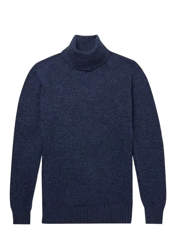 Loro Piana Baby Cashmere Rollneck Sweater - Blue