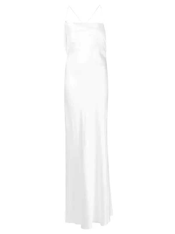Michelle Mason Silk Gown - Neutrals