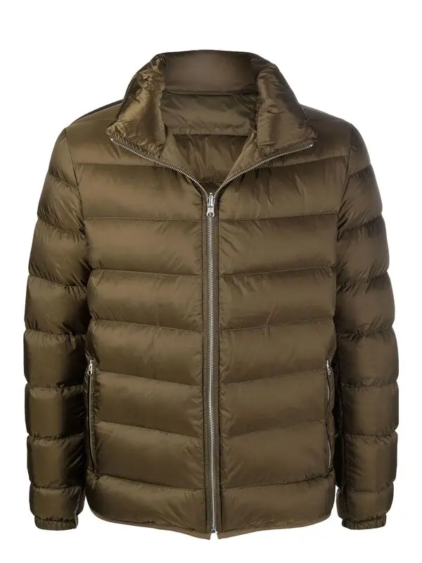 TEN C Zip-up Puffer Jacket - Green