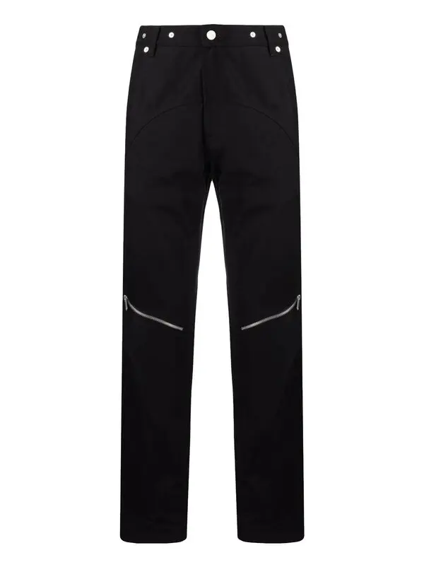 HELIOT EMIL Straight-leg Trousers - Black