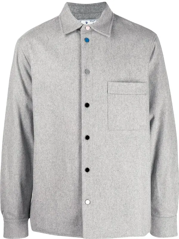 Off-White Long-sleeve Shirt - Grey