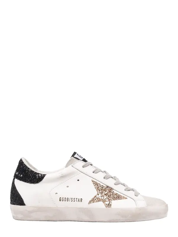 GOLDEN GOOSE Star-patch Lace-up Sneakers - White