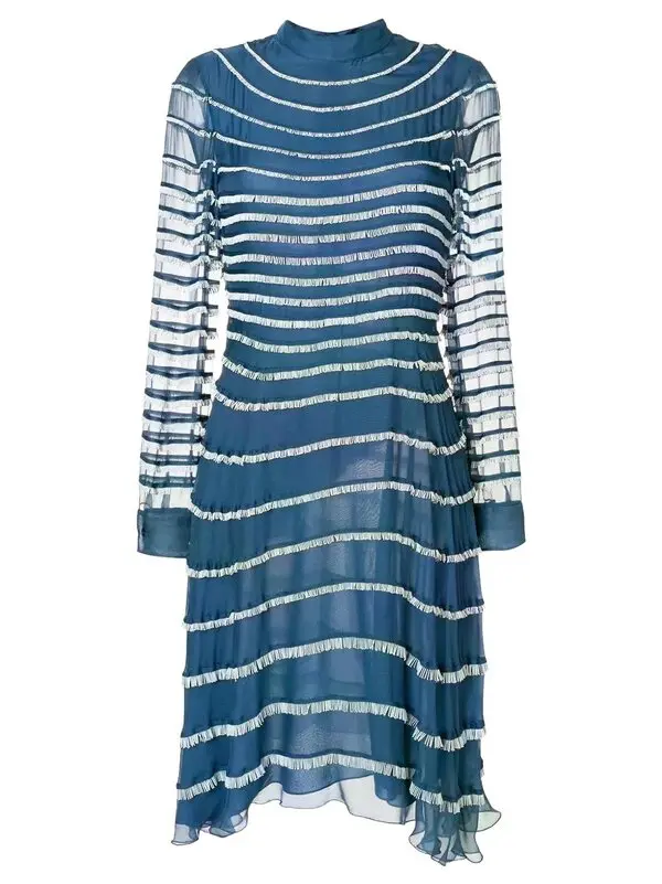 Valentino Garavani Ruffled Midi Dress - Blue