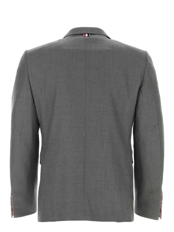 Thom Browne Super 120s Single-breasted Blazer - Grey