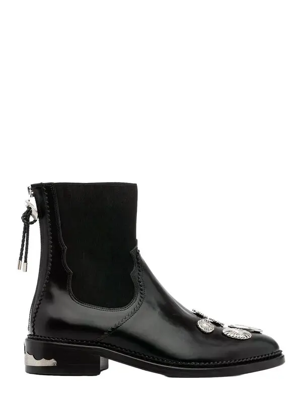 Toga Mix-badge Chelsea Boots - Black