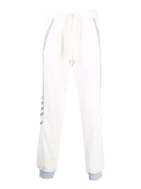 Casablanca Torchon Piping-detail Track Pants - White