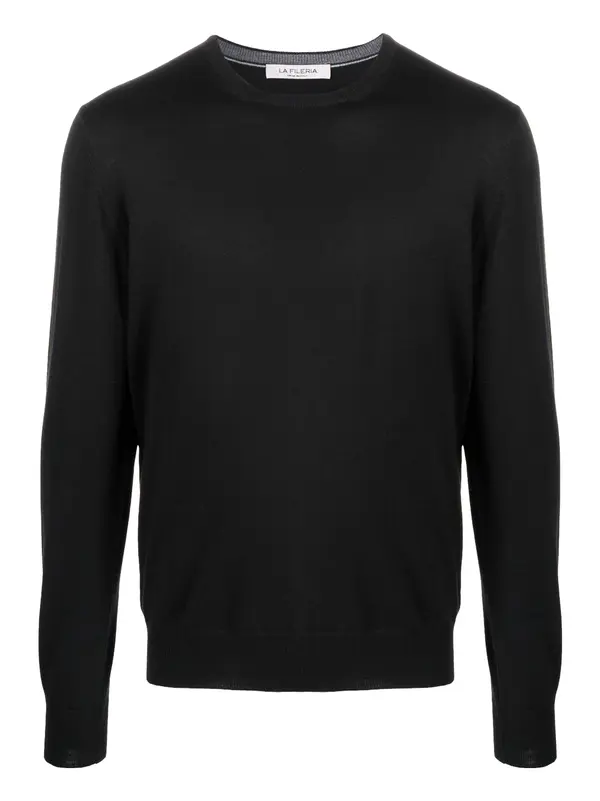FILERIA Crew Neck Jumper - Black