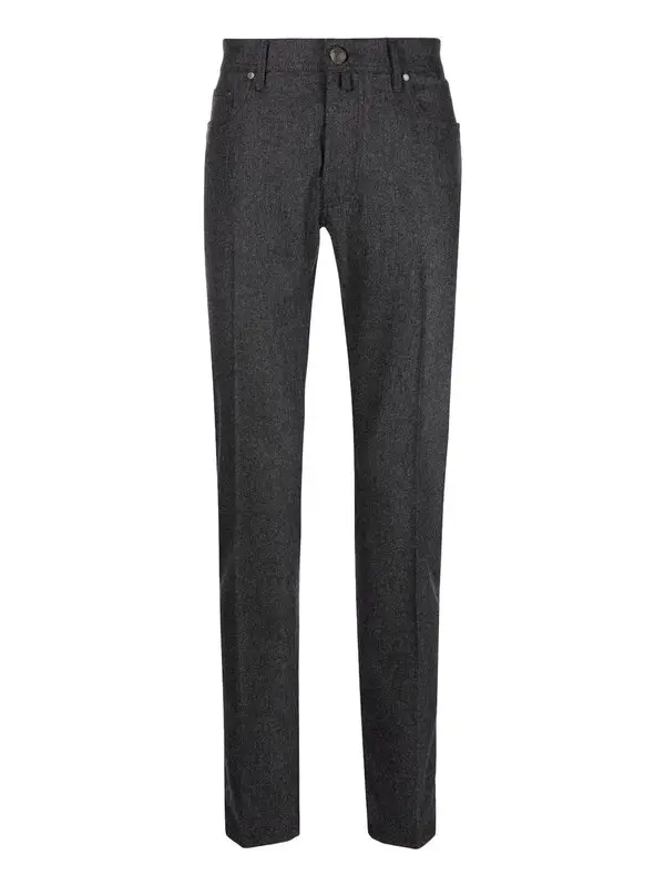Jacob Cohen Straight-leg Tailored Trousers - Grey