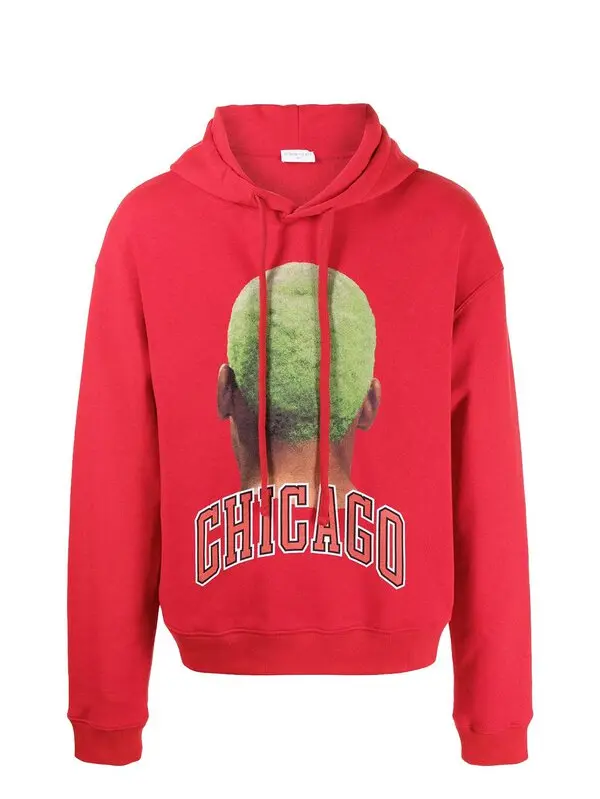 IH NOM UH NIT Graphic Print Hoodie - Red