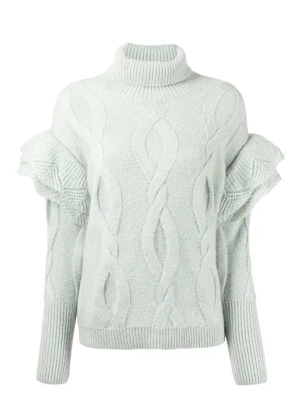 ONEFIFTEEN X Beyond The Radar Cable Knit Jumper - Green