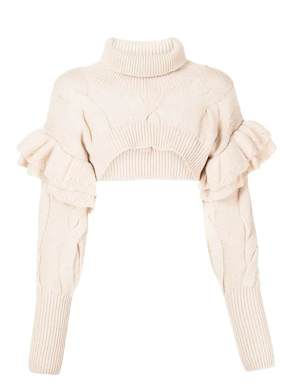 ONEFIFTEEN X Beyond The Radar Cropped Knit Jumper - Pink