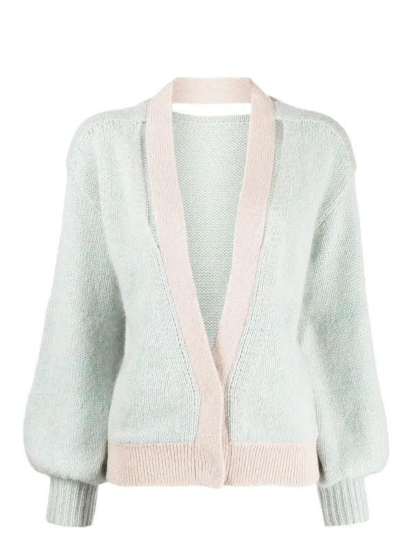 ONEFIFTEEN X Beyond The Radar Contrast Trim Cardigan - Green