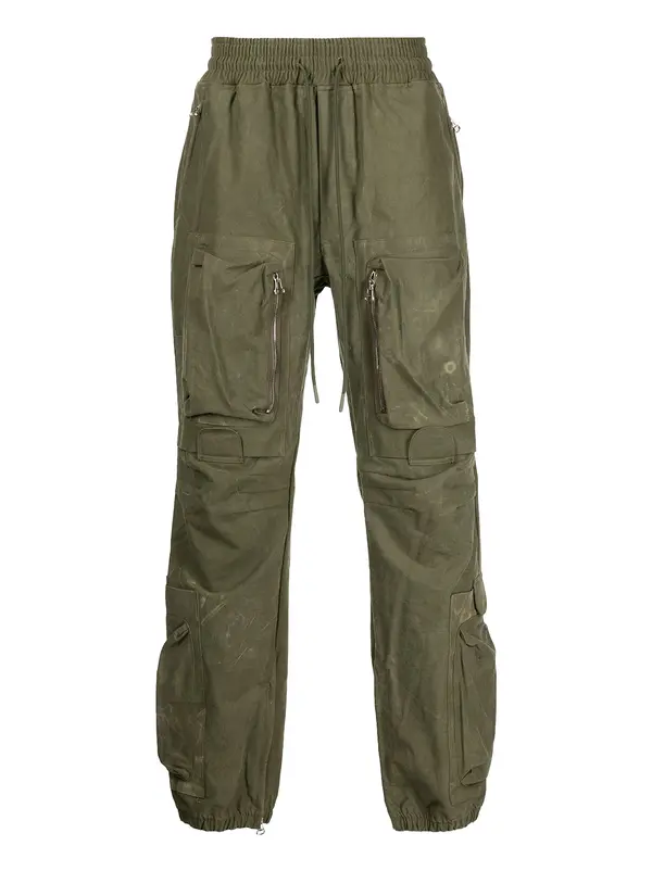 Readymade Drawstring Cargo Trousers - Green