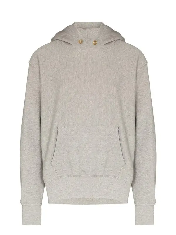 LES TIEN Long-sleeved Cotton Hoodie - Grey