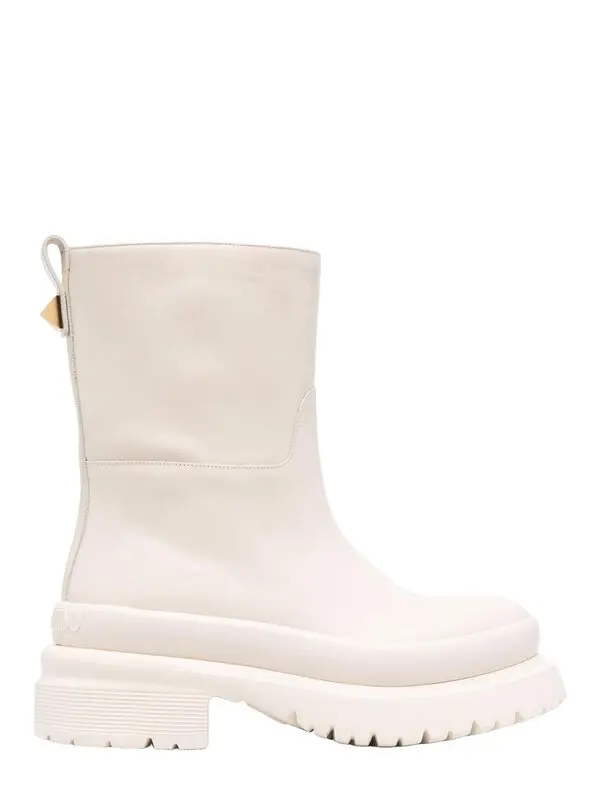 Valentino Garavani Roman Stud Ankle Boots - Neutrals