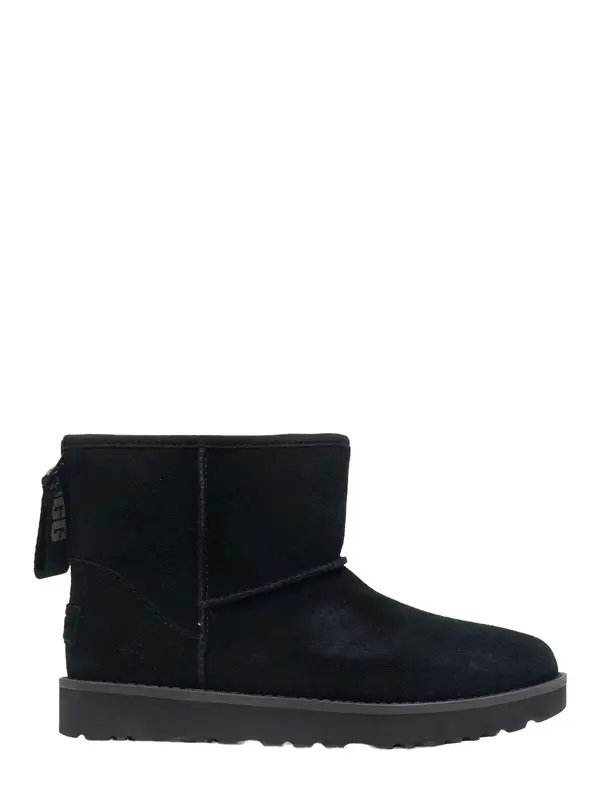 UGG Classic Zipped Suede Boots - Black