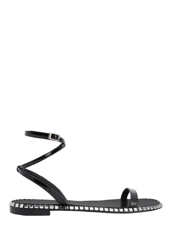 GIUSEPPE ZANOTTI Bellatriks Flat Sandals - Black