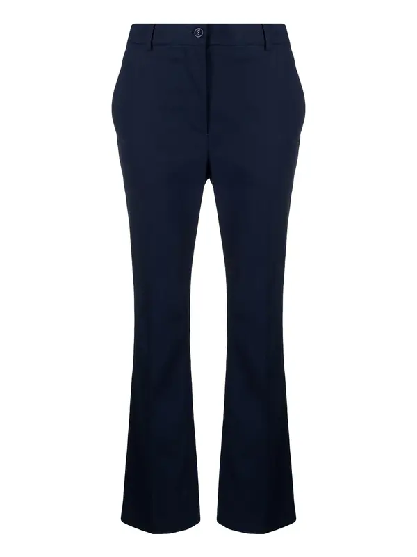 Moschino High-rise Flared Trousers - Blue