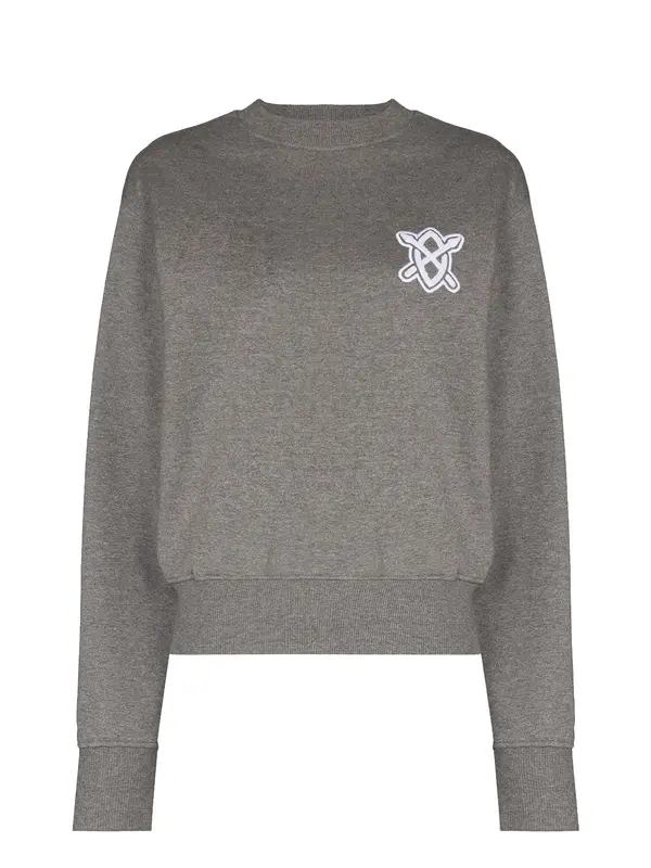 DAILY PAPER Hovvie Logo-embroidered Sweatshirt - Grey