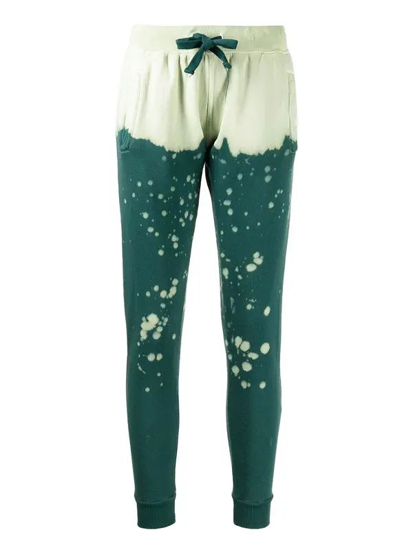 LA DETRESSE Abstract-print Track Trousers - Green