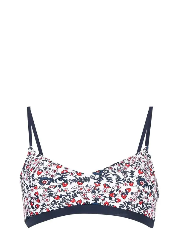 The Upside Capri Floral Active Bra - White