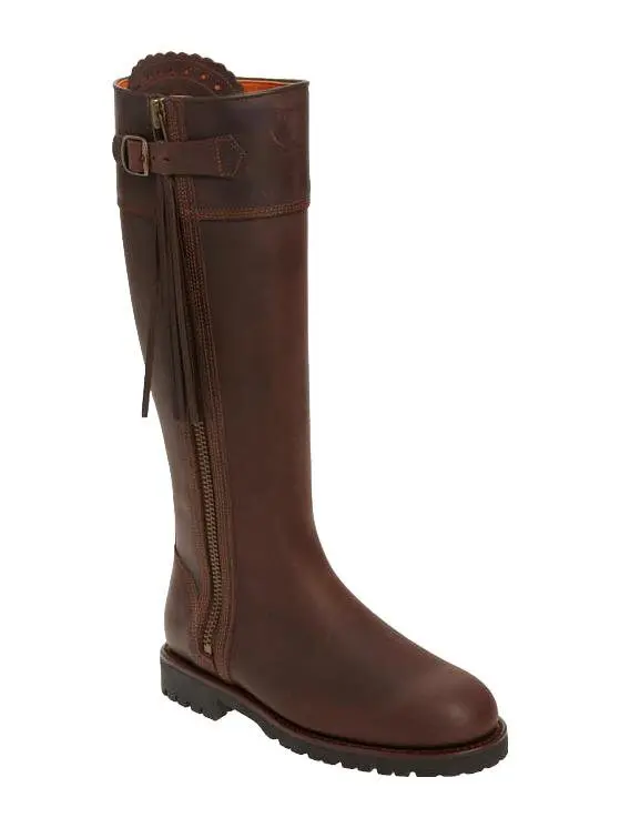 Penelope Chilvers Standard Tassel Knee High Boots - Conker