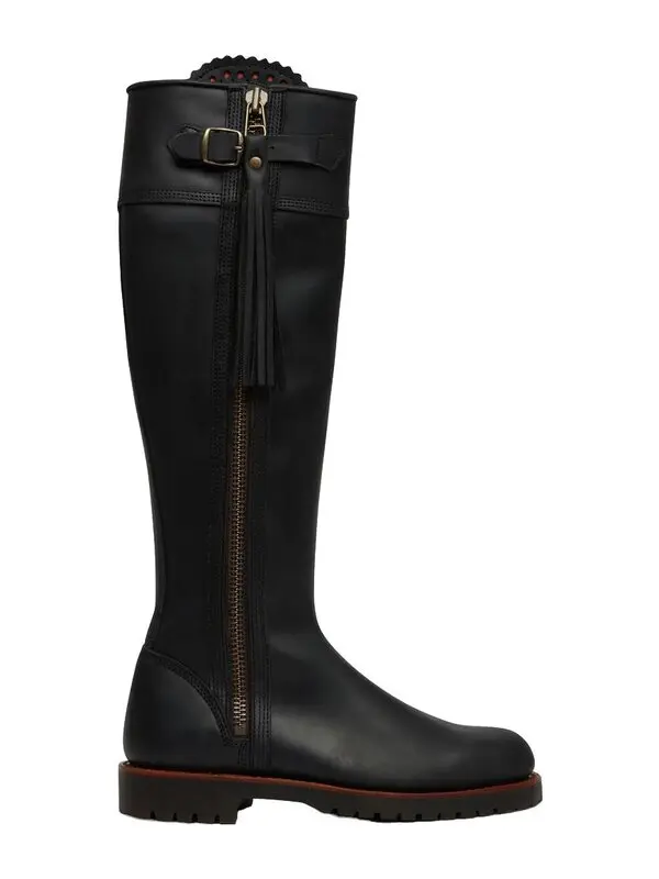 Penelope Chilvers Tassel Knee High Boot - 101 Black