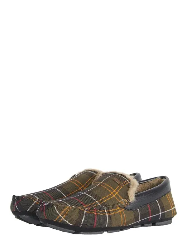 Barbour Monty Faux-fur Lined Slipper - Recycled Classic Tartan