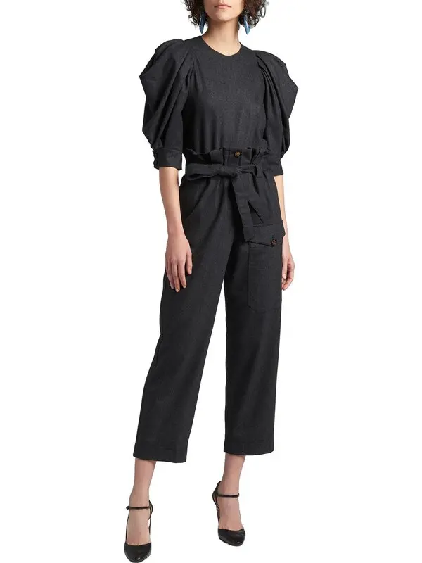 Giorgio Armani Zip-hem Skinny-leg Pants - Gray