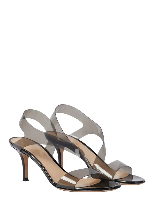 GIANVITO ROSSI Metropolis 70 Slingback Sandals - Black