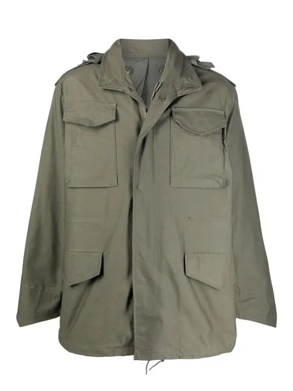 Alpha Industries Detachable Hood Coat - Green
