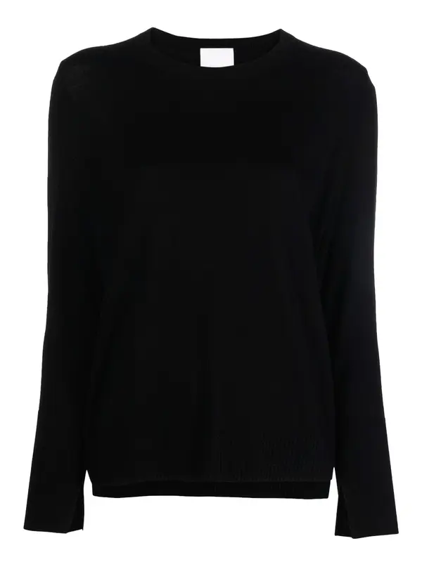 ALLUDE Fine-knit Virgin Wool Jumper - Black