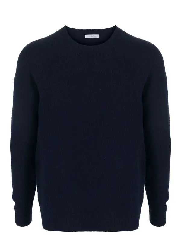 Malo Crew-neck Knitted Jumper - Blue