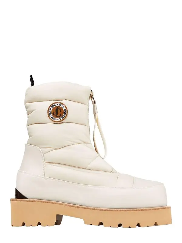 JIMMY CHOO Kai Padded Ankle Boots - White