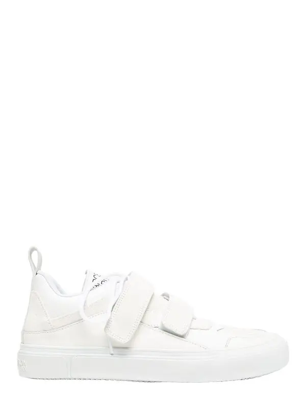 COUNTY OF MILAN Marcelo Burlon Logo-print Leather Sneakers - White