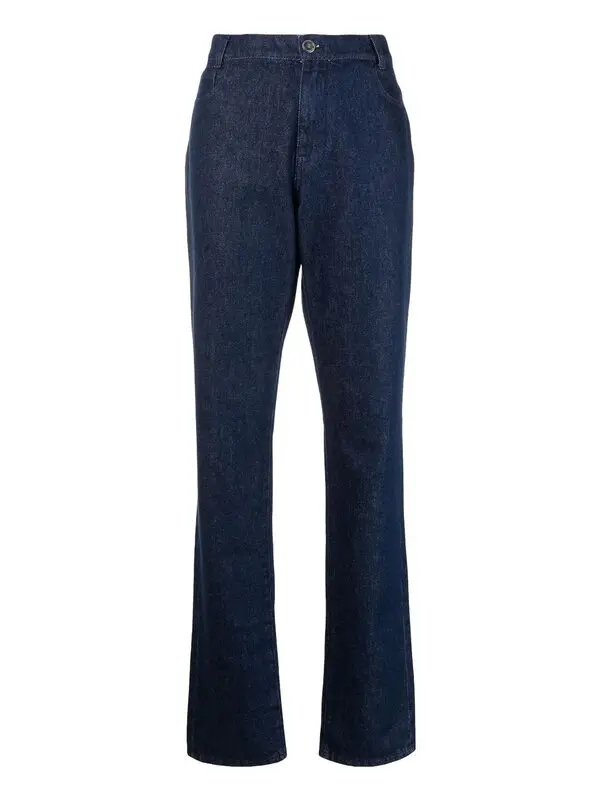 Raf Simons High-rise Straight-leg Jeans - Blue