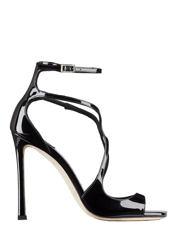 JIMMY CHOO Azia Heeled Sandals - Black
