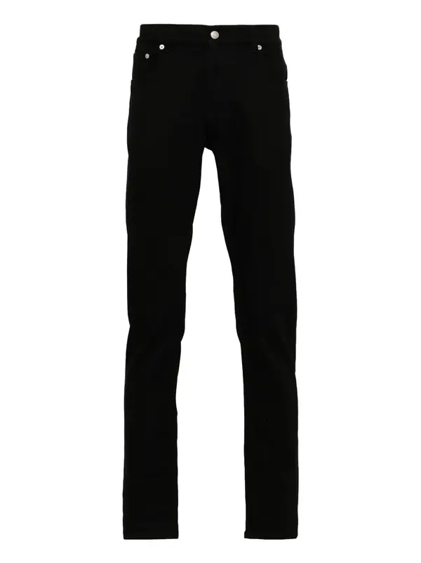 Alexander McQueen Logo-embroidered Jeans - Black