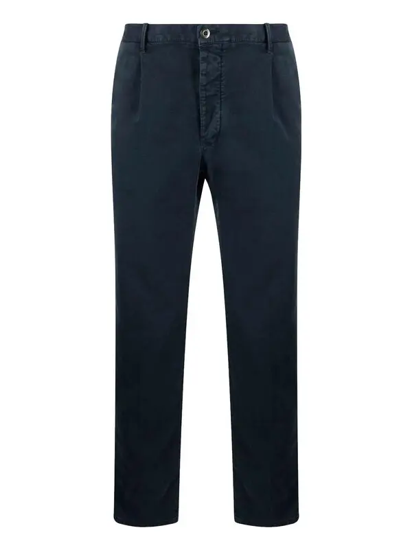 Incotex Slim-cut Chino Trousers - Blue