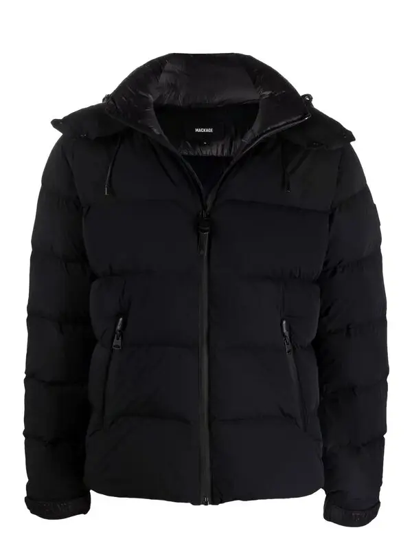 Mackage Hooded Feather-down Padded Jacket - Black