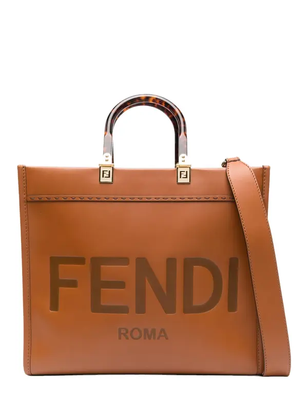 Fendi Sunshine Tote - Brown