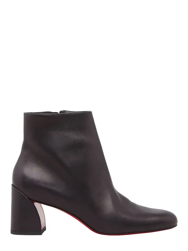 CHRISTIAN LOUBOUTIN 55mm Turela Leather Booties - Black