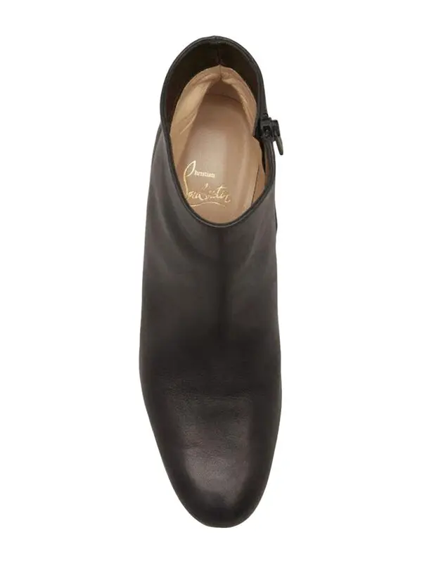 CHRISTIAN LOUBOUTIN 55mm Turela Leather Booties - Black