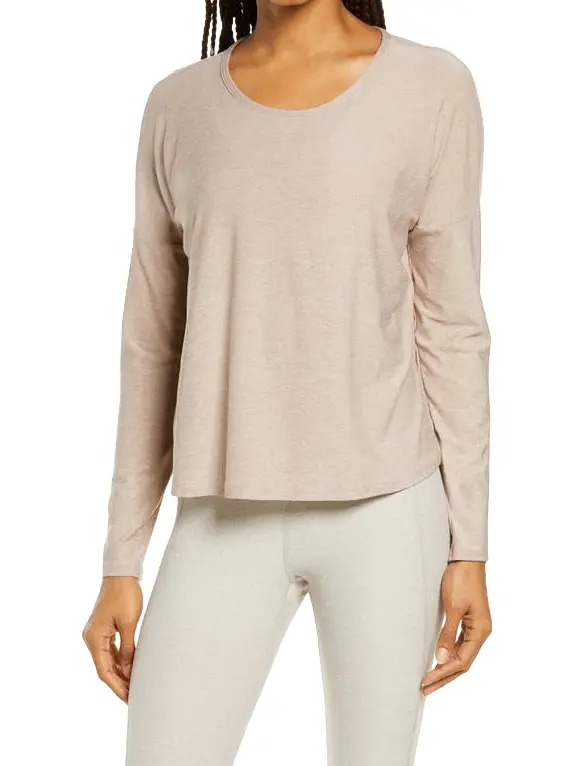 Beyond Yoga Morning Light Pullover - Chai