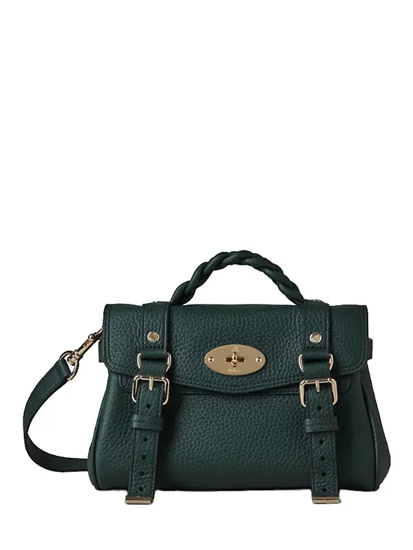 Mulberry Mini Alexa Leather Satchel - Mulberry Green